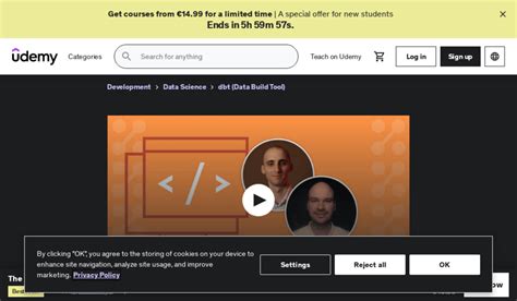 The Best Dbt Data Build Tool Online Courses Venture Lessons