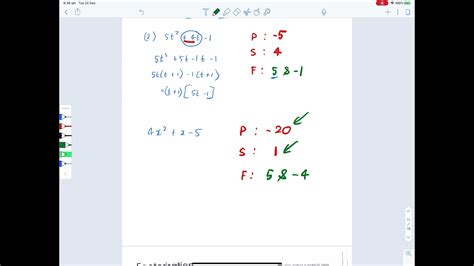 Factorising Video 5 Non Monic Quadratic Trinomials Youtube Factorising Video 5 Non Monic Quadratic Trinomials Youtube