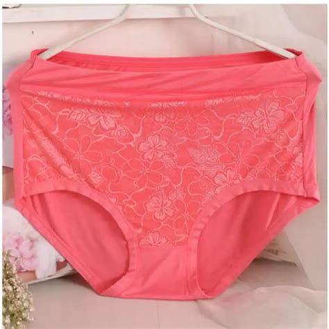 5pslot 2019 Women Extra Large Sexy Briefs High Waist Lingerie Panties