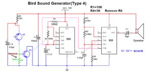 Bird Sound Generator Circuit Siren Sound Tone Generator