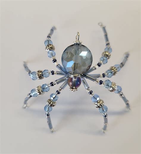 Unique Glass Bead Spider Belly Button Ring