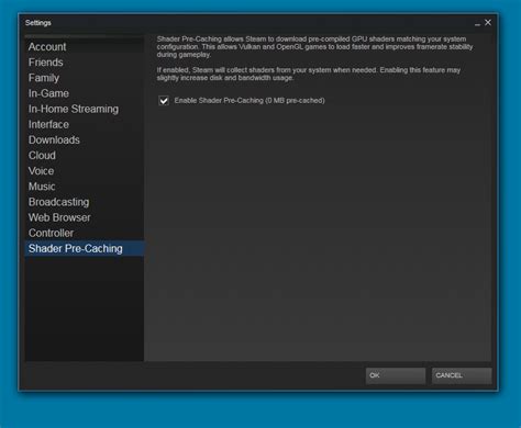 Latest Steam Client Beta Introduces Shader Pre Caching For Games