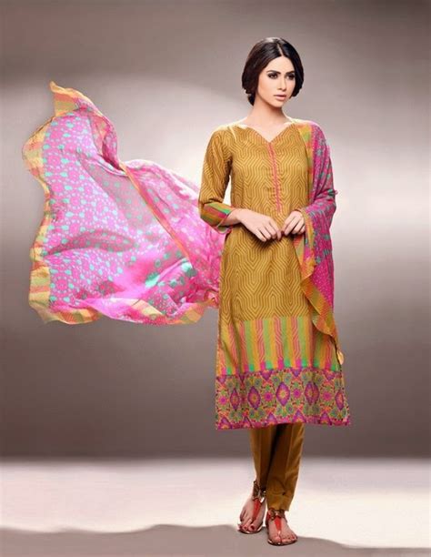 Nishat Linen Eid Collection 2014 2015 New Arrivals Nisha Digital Silk
