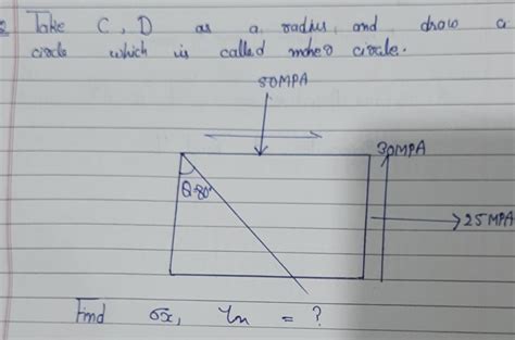 Solved Take C D As A Radius And Drow A Circle Which Is Chegg