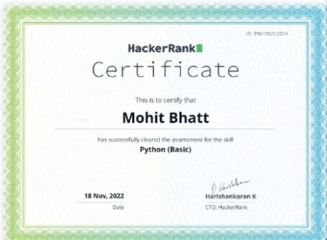 Mohit Bhatt On Linkedin Hackerrank Lovelyprofessionaluniversity