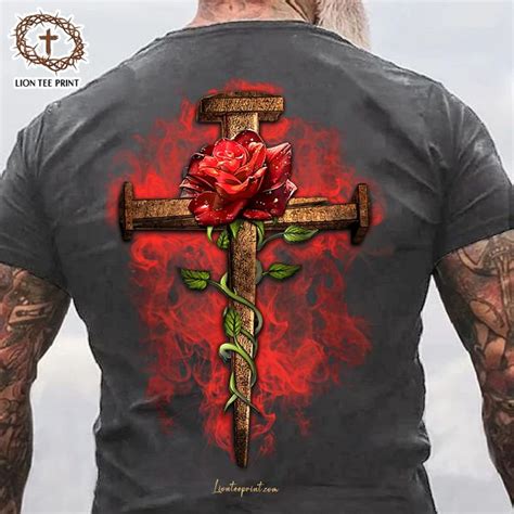 Rose On The Christian Cross Nails Fridaystuff