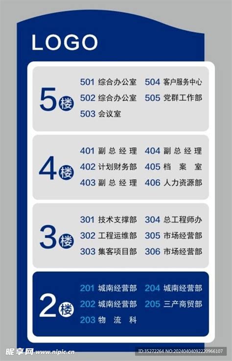 单位公司企业楼层指引设计图 展板模板 广告设计 设计图库 昵图网