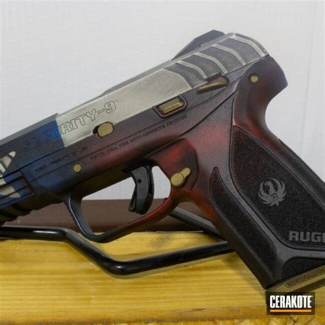 Texas Flag Finish On This Ruger Security 9 Handgun By Web User Cerakote