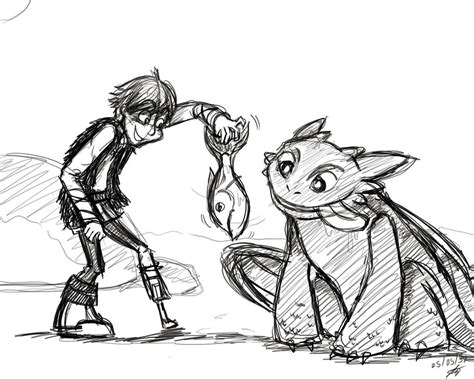 Sketch How To Train Your Dragon By Sato100 On Deviantart