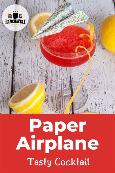 Paper Airplane Cocktail Ramshackle Pantry