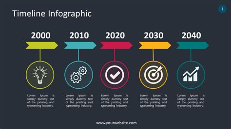 Heartwarming Timeline Infographic Template Powerpoint Year