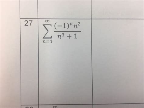 Solved Determine Whether The Following Series Converge