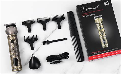 Hatteker Hair Clippers For Men T Blade Trimmer Beard Trimmer Cordless