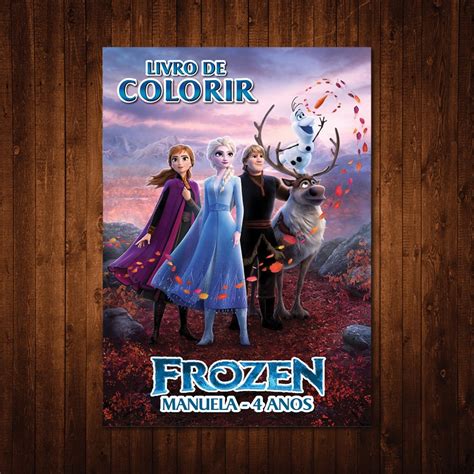 Kit Livros De Colorir Frozen X Cm Shopee Brasil