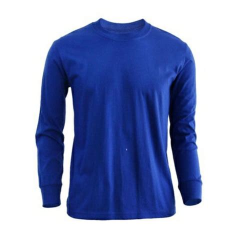 Jual Kaos Polos Lengan Panjang Rib Tangan Karet Cotton Combed 24s