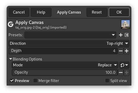 Apply Canvas