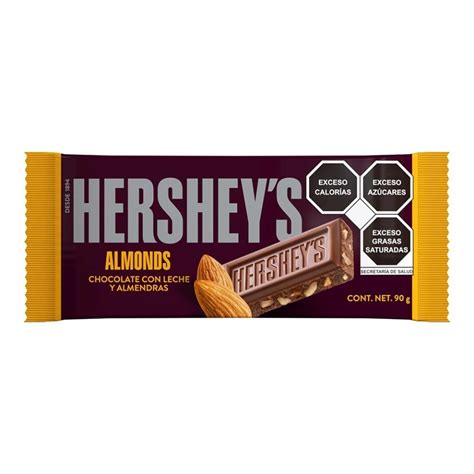 Chocolate Con Leche Hershey S Y Almendras 90 G Walmart