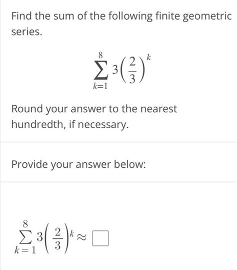 Solved Question Determine If The Infinite Sum Below Is Chegg