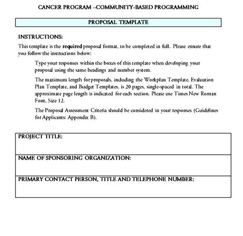 Project Proposal Template Sample Complete Sections Included Project Proposal Template Sample Complete Sections Included