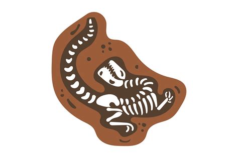 Dinosaur Fossil Svg Cut File By Creative Fabrica Crafts · Creative Fabrica