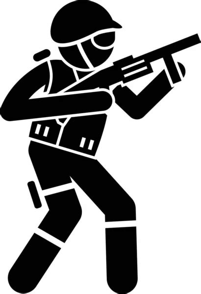 Swat Special Weapons And Tactics Icons Stickman Pictogram Set Depicts