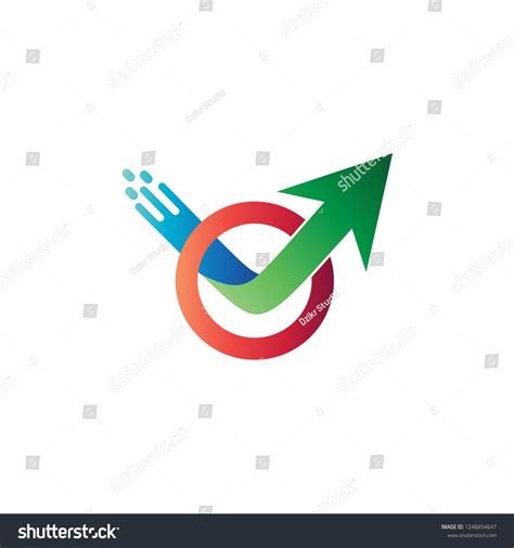 Letter O Arrow Logo Vector Stock Vector Royalty Free Shutterstock