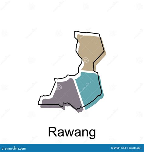 Map City Of Rawang Vector Design Template Infographic Vector Map