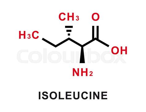 Isoleucine Chemical Formula Isoleucine Chemical Molecular S Colourbox