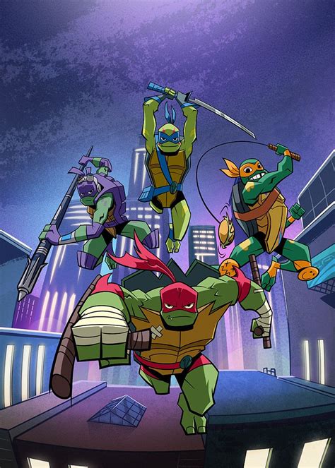 Rise Of The Teenage Mutant Ninja Turtles On Behance Ninga Turtles Turtle Wallpaper Cartoon