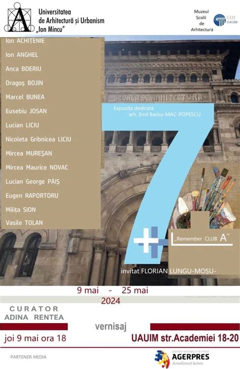 Expoziţia 7 Expoziţie Dedicată Arh Emil Barbu Mac Popescu Universitatea De Arhitectură şi