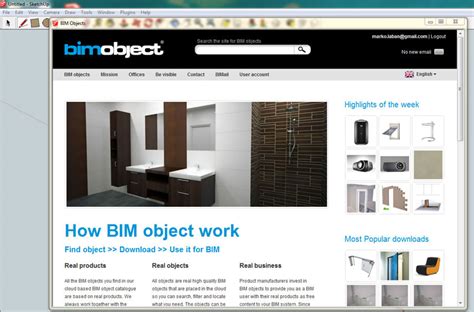 The Introduction Of Bimobject App For Sketchup