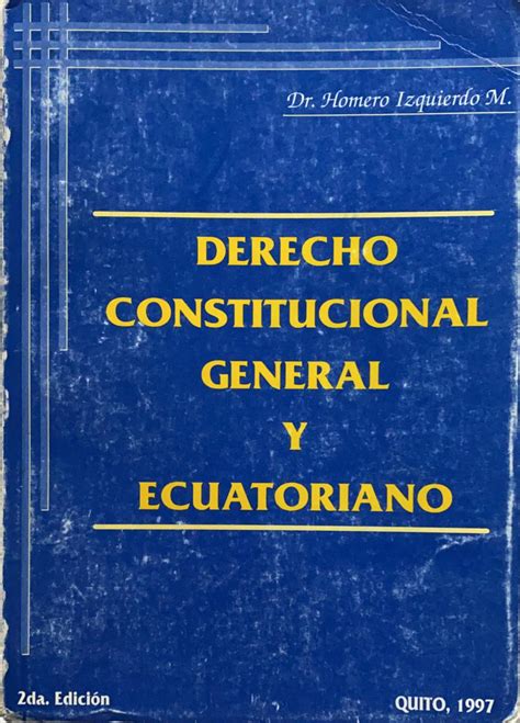 Derecho Constitucional General Y Ecuatoriano Donoso And Donoso Abogados