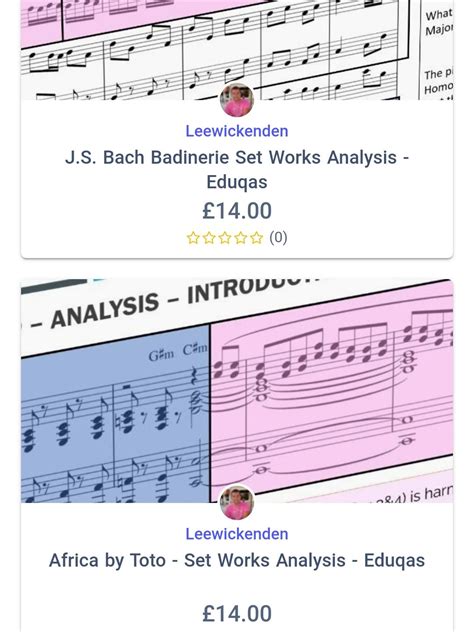 Eduqas Set Works Bundle Teaching Resources