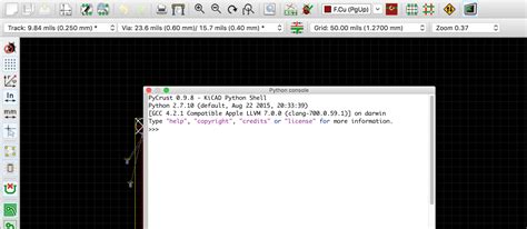kicad on os x how to use python scripts [solved] software kicad
