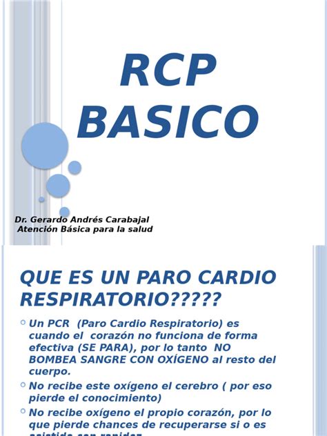 Rcp Basico Fasta Pdf Reanimación Cardiopulmonar Corazón