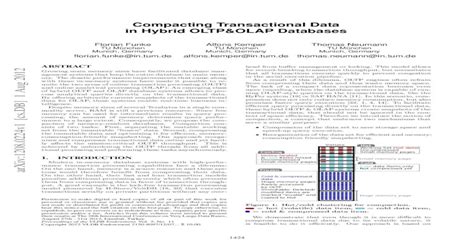 Pdf Compacting Transactional Data In Hybrid Oltpandolap Databases