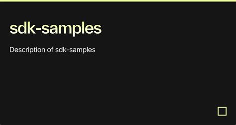 Sdk Samples Codesandbox