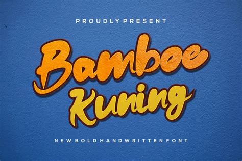 Bamboe Kuning шрифт скачать бесплатно для Web