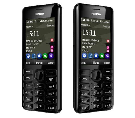 Nokia 206 Dual SIM цена в софия, бял, черен и син с две сим карти