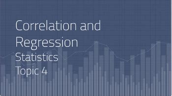 Statistics Topic Correlation And Regression Lesson Plan TPT