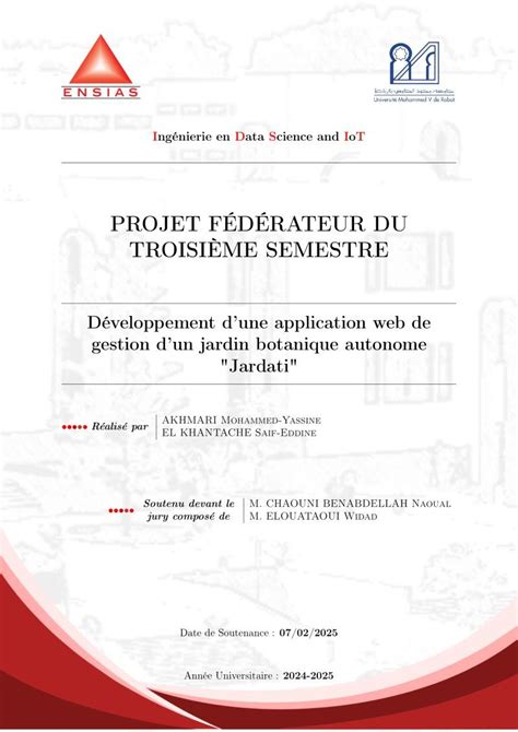 javaee webdevelopment botany project innovation smartgardening jee saif eddine el khantache