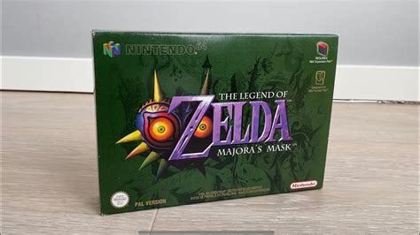 The Legend Of Zelda Majoras Mask Unboxing Asmr Nintendo 64 Youtube