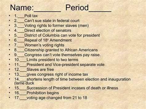 Amendments 11 27 Powerpoint Ppt