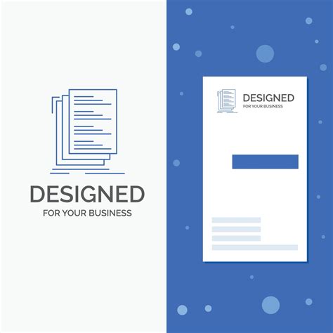 Business Logo For Code Coding Compile Files List Vertical Blue