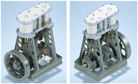 Isometric Views Of The Simplified Assembly Front View Left And Rear