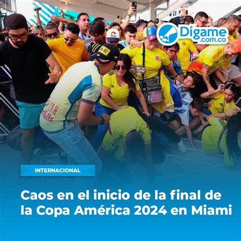 Caos En El Inicio De La Final De La Copa América 2024 En Miami Digame