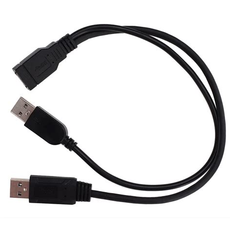 Usb 30 Dual Power Supply Male Splitter Extension Cable With Female To