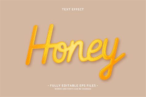 Sweet Honey Text Effect Images Free Download On Freepik