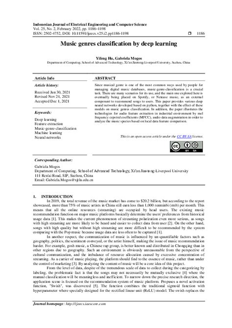 Pdf Music Genres Classification By Deep Learning