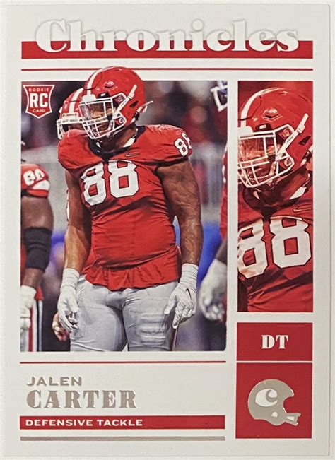 Jalen Carter 2023 Panini Chronicles Draft Picks Georgia Bulldogs